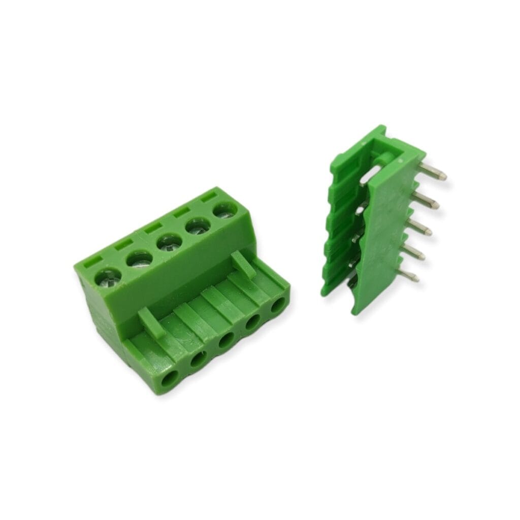 Bornera doble de ángulo 2EDG5.08 2-6 Pines – Novatronic