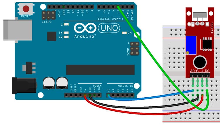 Sensor de sonido KY-038 Pequeño – Novatronic